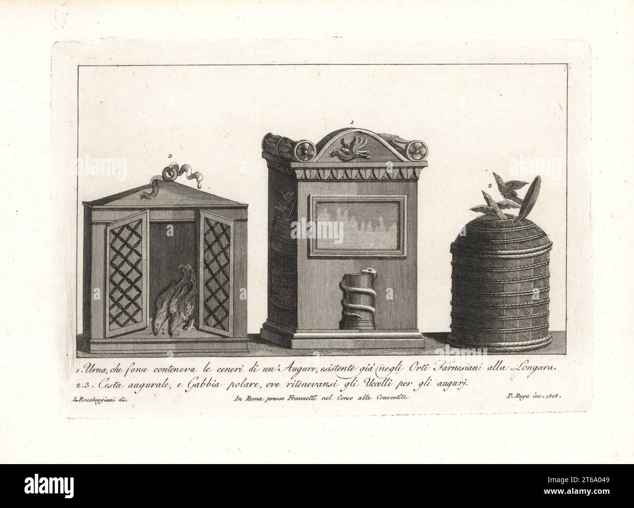 Urn with snake, which perhaps contained the ashes of an augur, from the ...