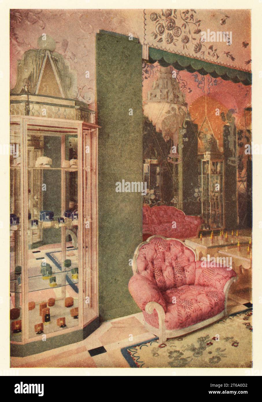 Art Deco interior of the Richard Hudnut shop, rue de la Paix, Paris ...