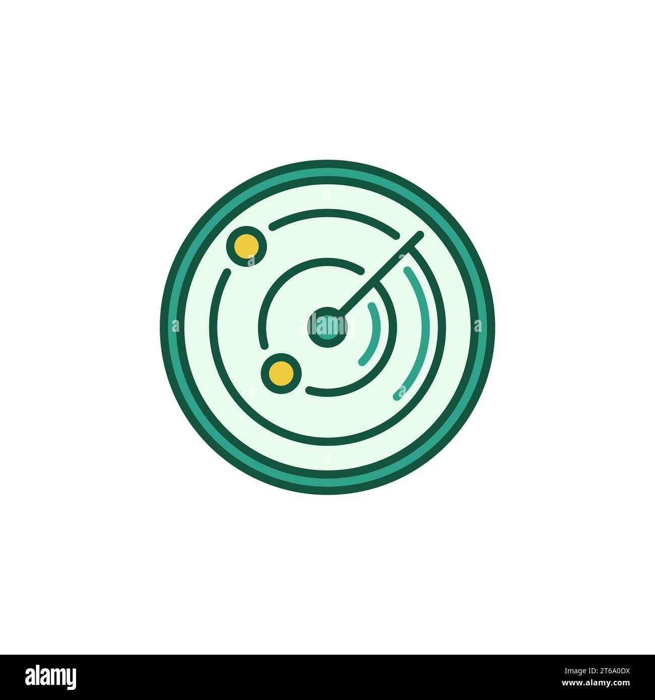 Abstract digital radar screen Cut Out Stock Images & Pictures - Alamy