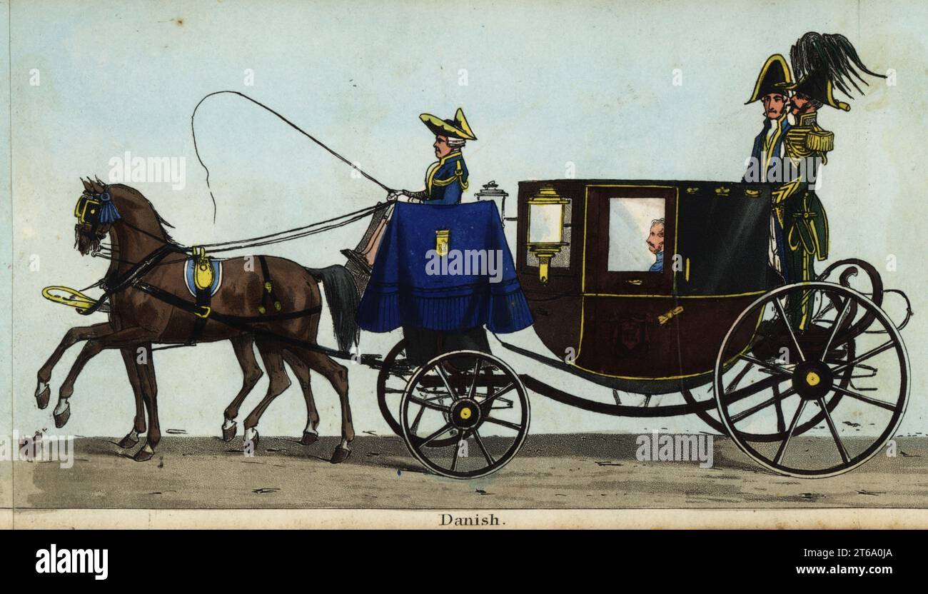Carriage of the Danish minister, Adolf Friedrich Baron Blome, in Queen ...