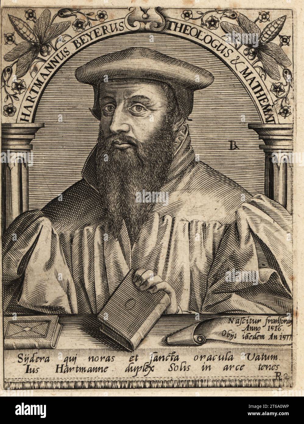 Hartmann Beyer, 1516-1577, German mathematian, theologian and reformer ...