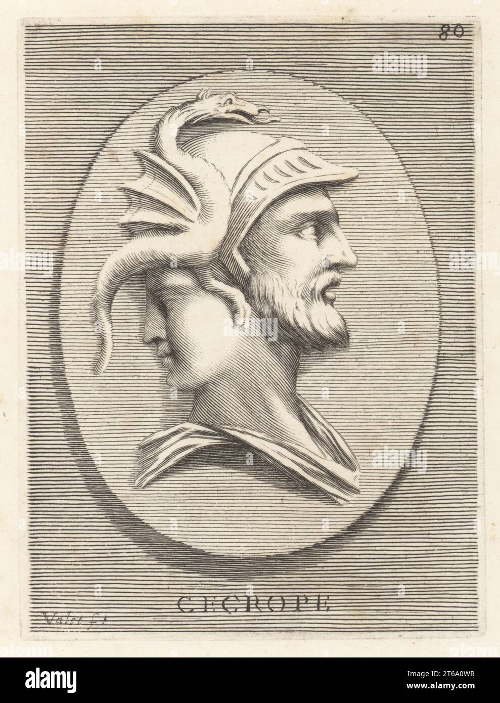 Cecrops I, mythical king of Attica, founder and the first king of ...