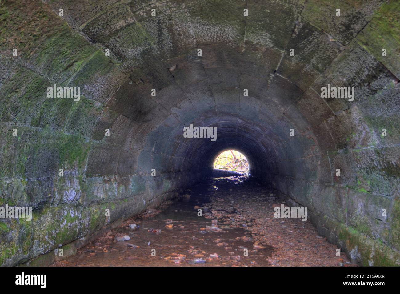 View of an Old Culvert in Autumn in Eastern Ohio Stock Photo - Alamy