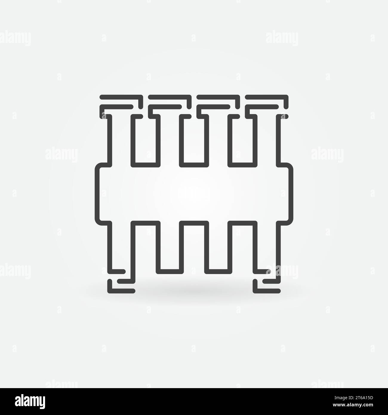 Dual Distribution Manifold vector concept linear icon or sign Stock ...
