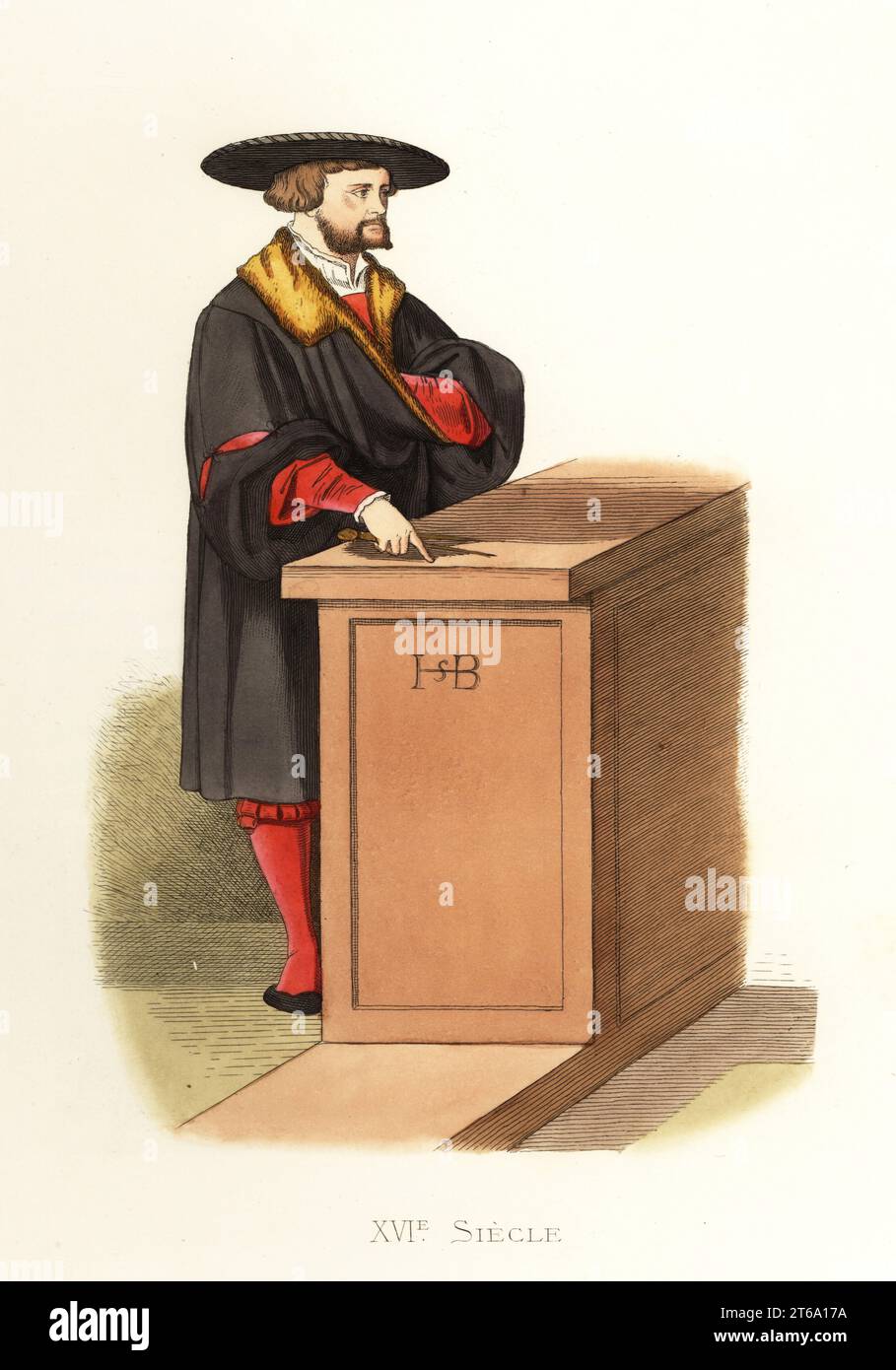 Portrait of Sebald Beham, 1534. German painter and woodcut printmaker ...