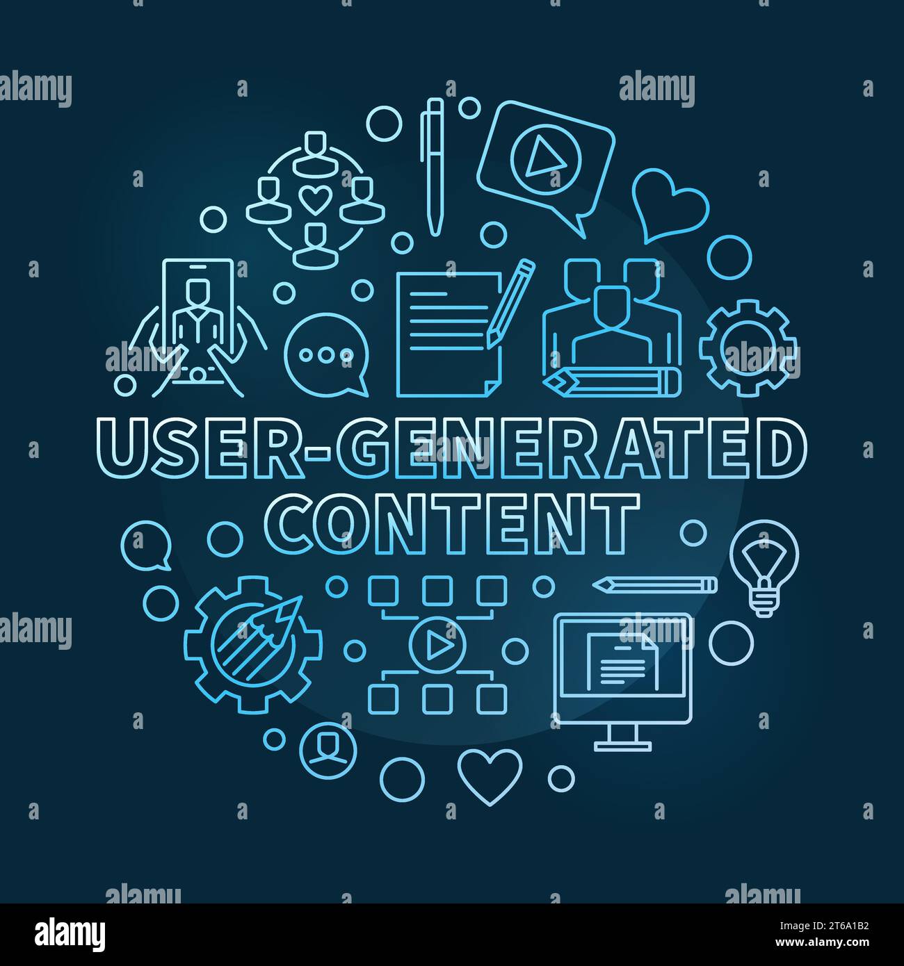 Ugc circle logo Stock Vector Images - Alamy