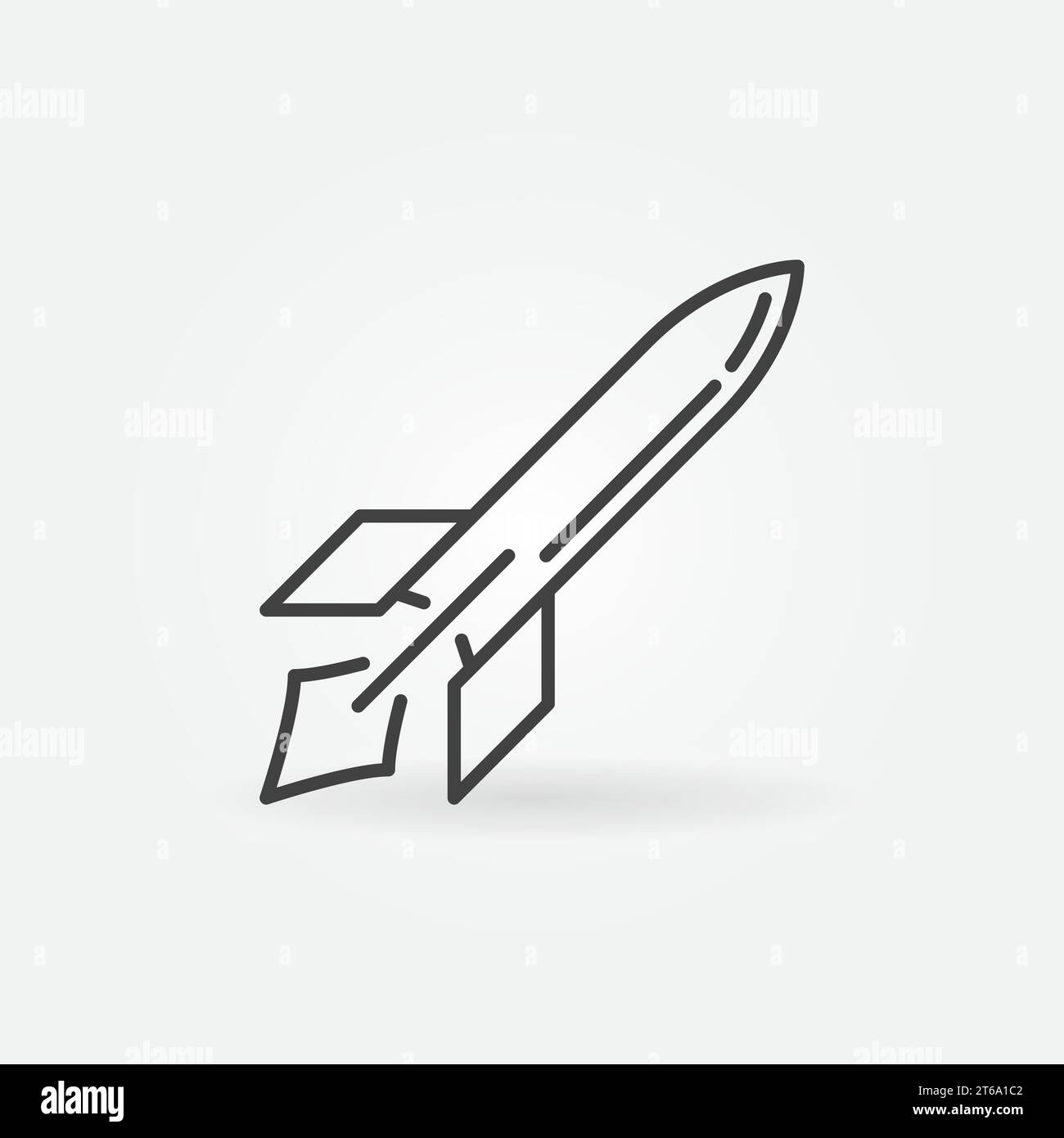 Missile outline icon. Vector War concept linear symbol Stock Vector ...