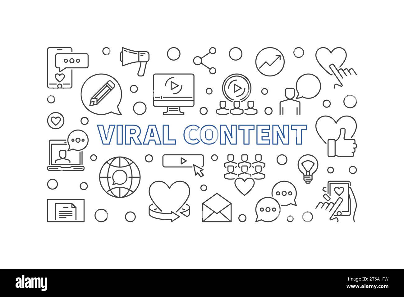 Viral video vector vectors Cut Out Stock Images & Pictures - Alamy