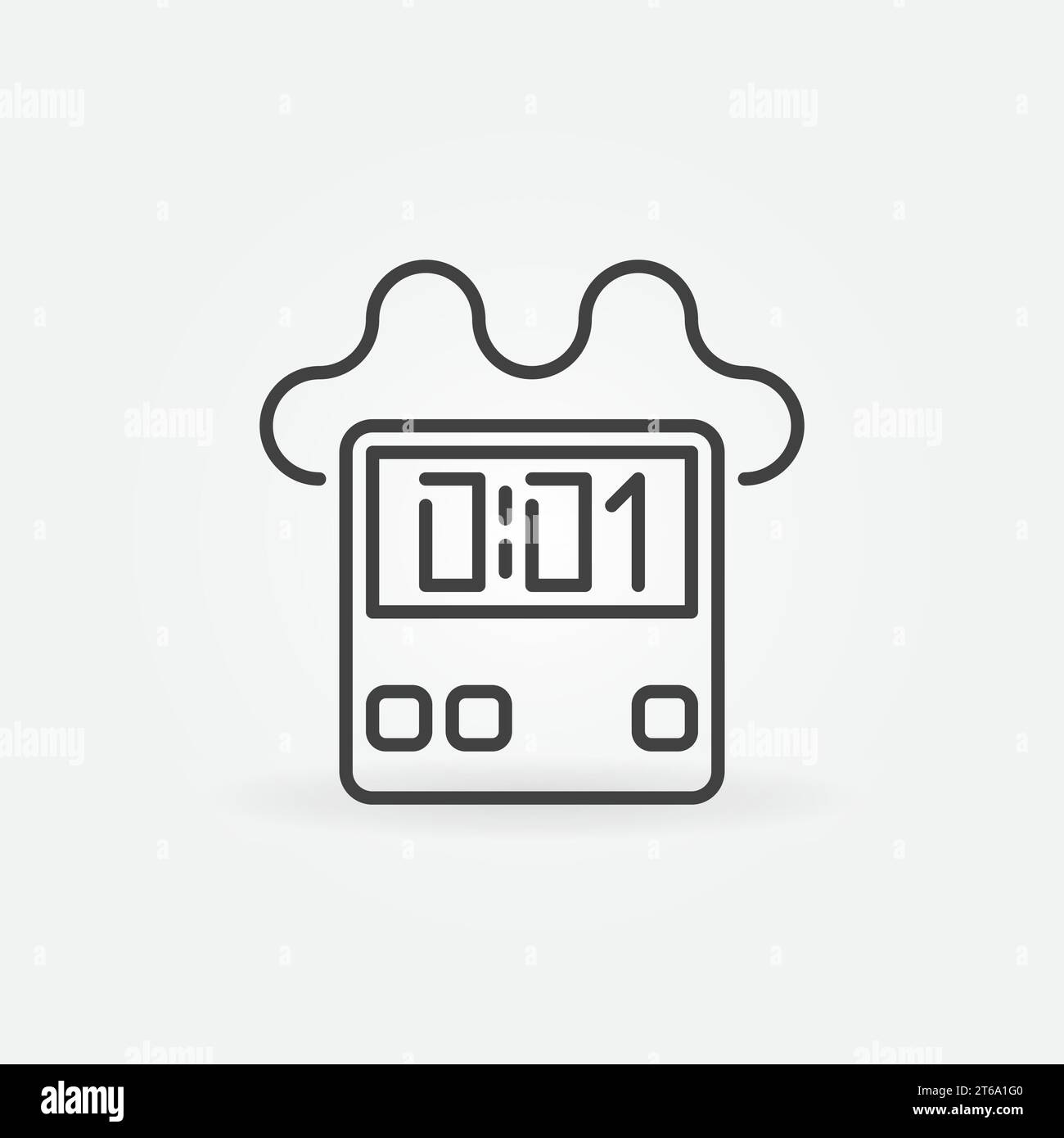 C4 Time Bomb vector concept outline minimal icon or symbol Stock Vector ...