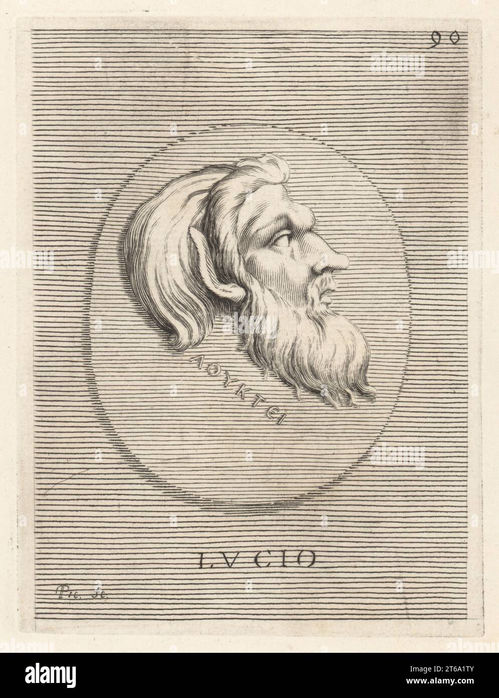 Lucius of Patras depicted with donkey ears. Lucius was an ancient Greek ...