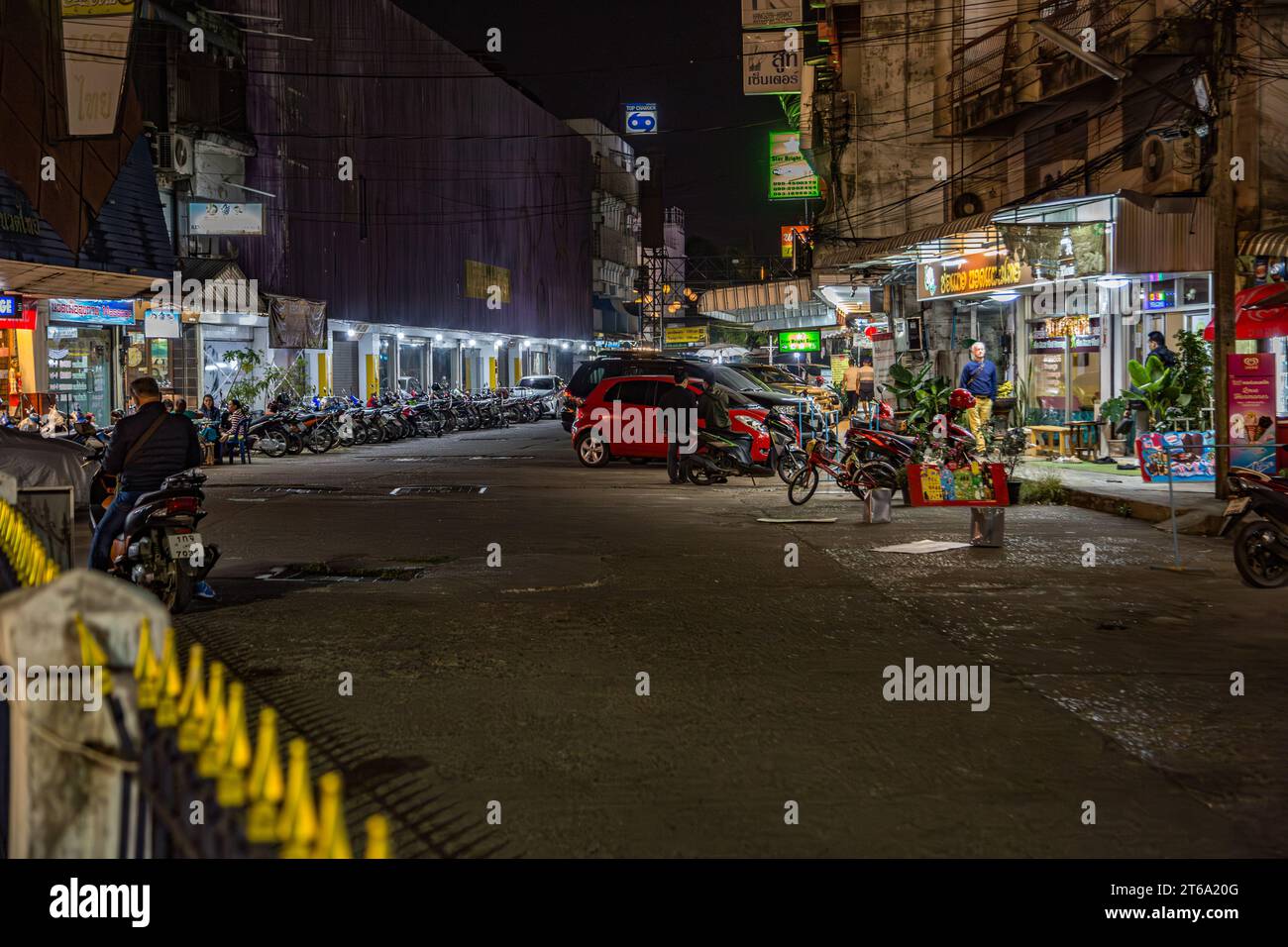 Thai massage shops in downtown Chiang Rai, Thailand Stock Photo - Alamy