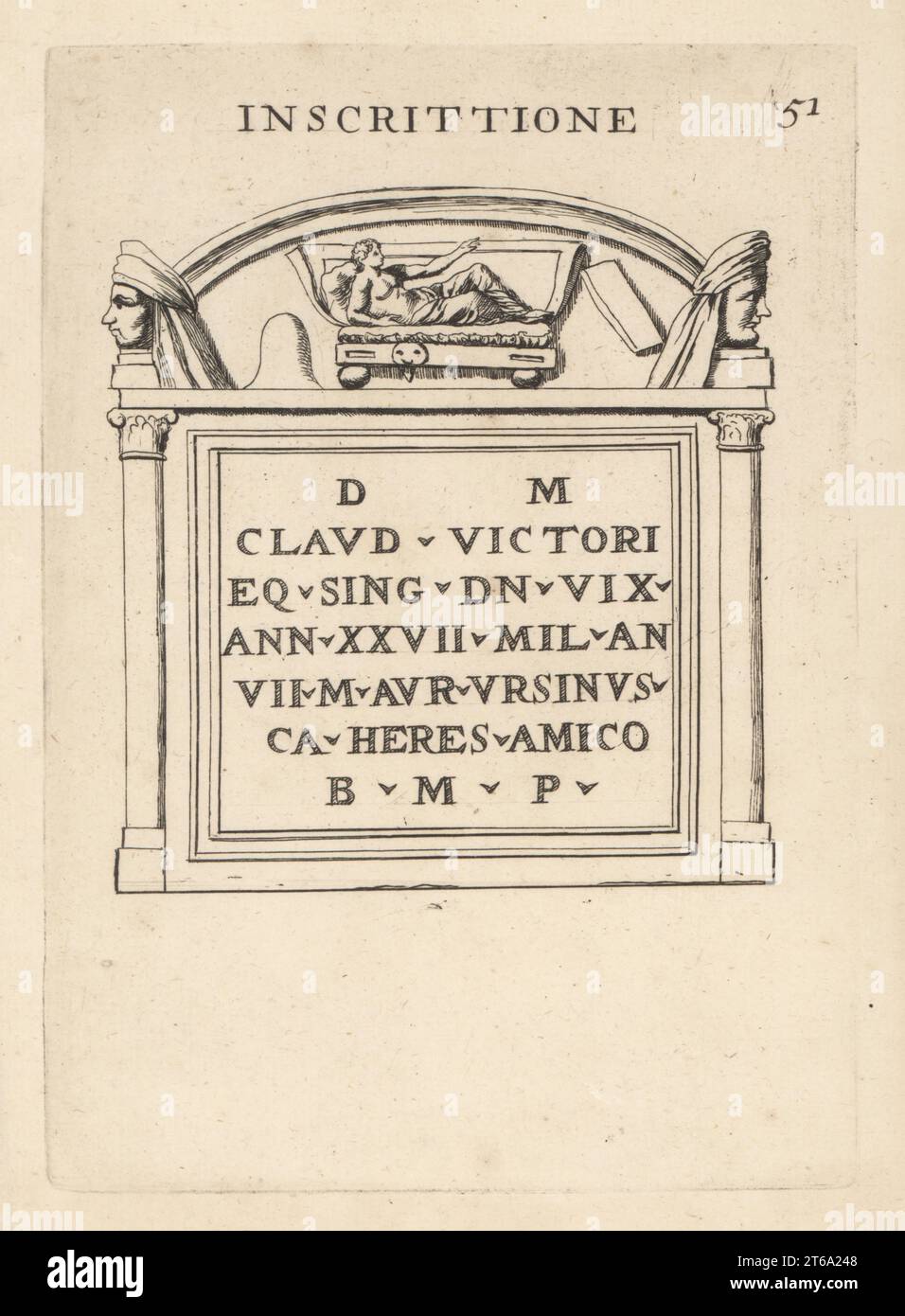 Ancient Latin inscription in marble. Gravestone of a personal ...