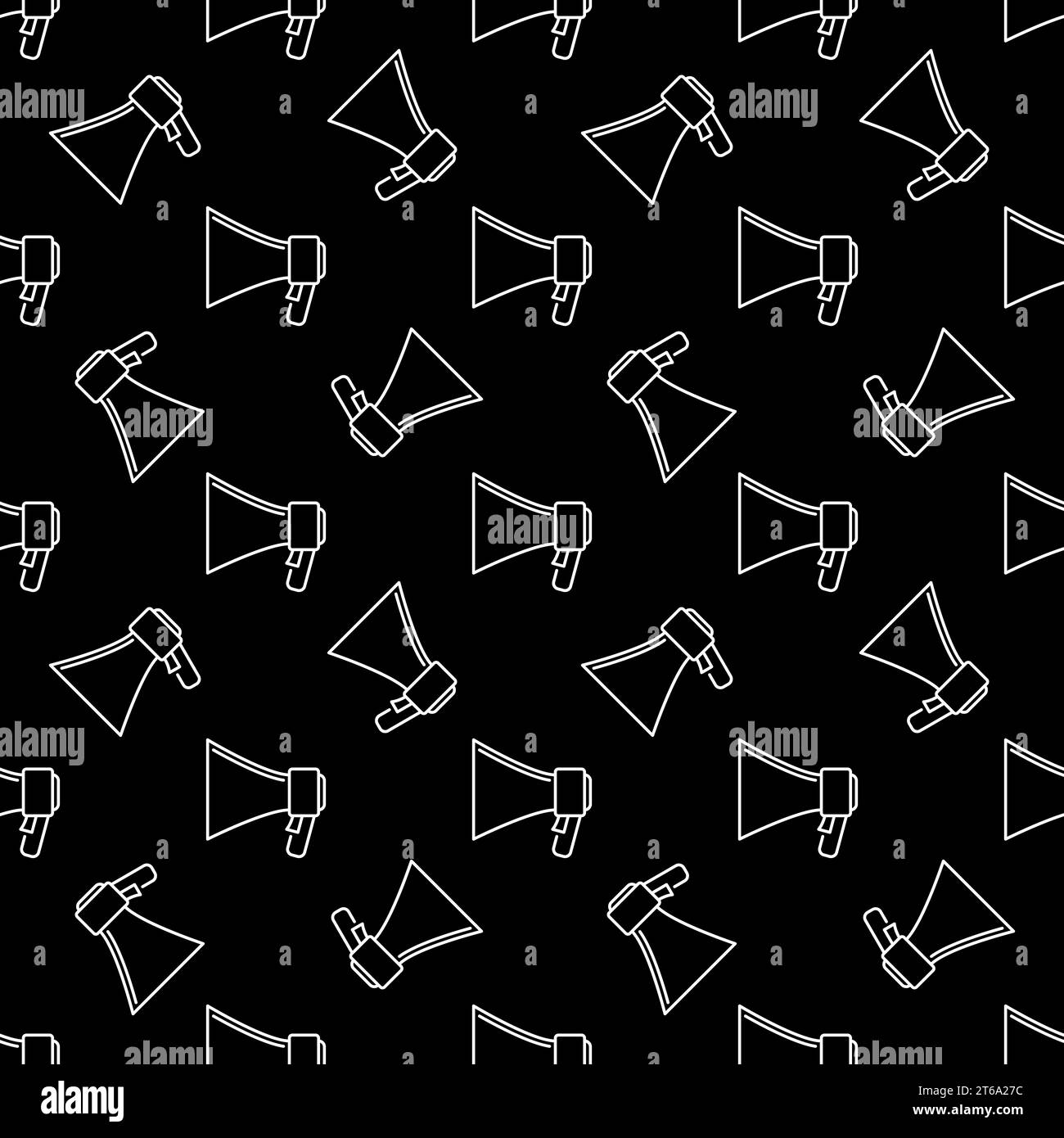 Megaphone vector dark modern seamless pattern or background Stock Vector Image & Art - Alamy