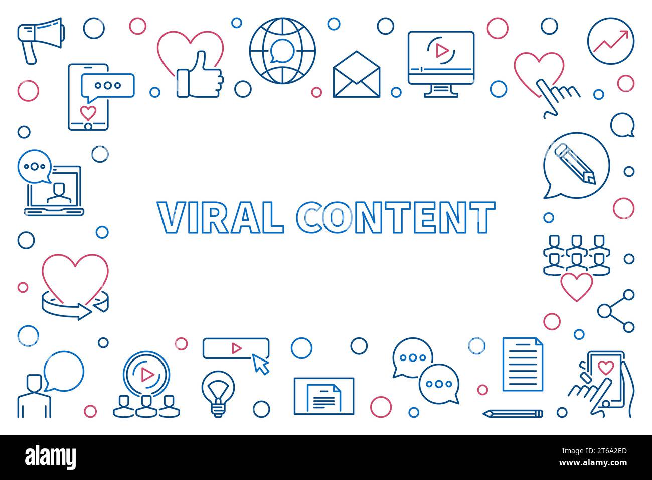 Viral video vector vectors Cut Out Stock Images & Pictures - Alamy