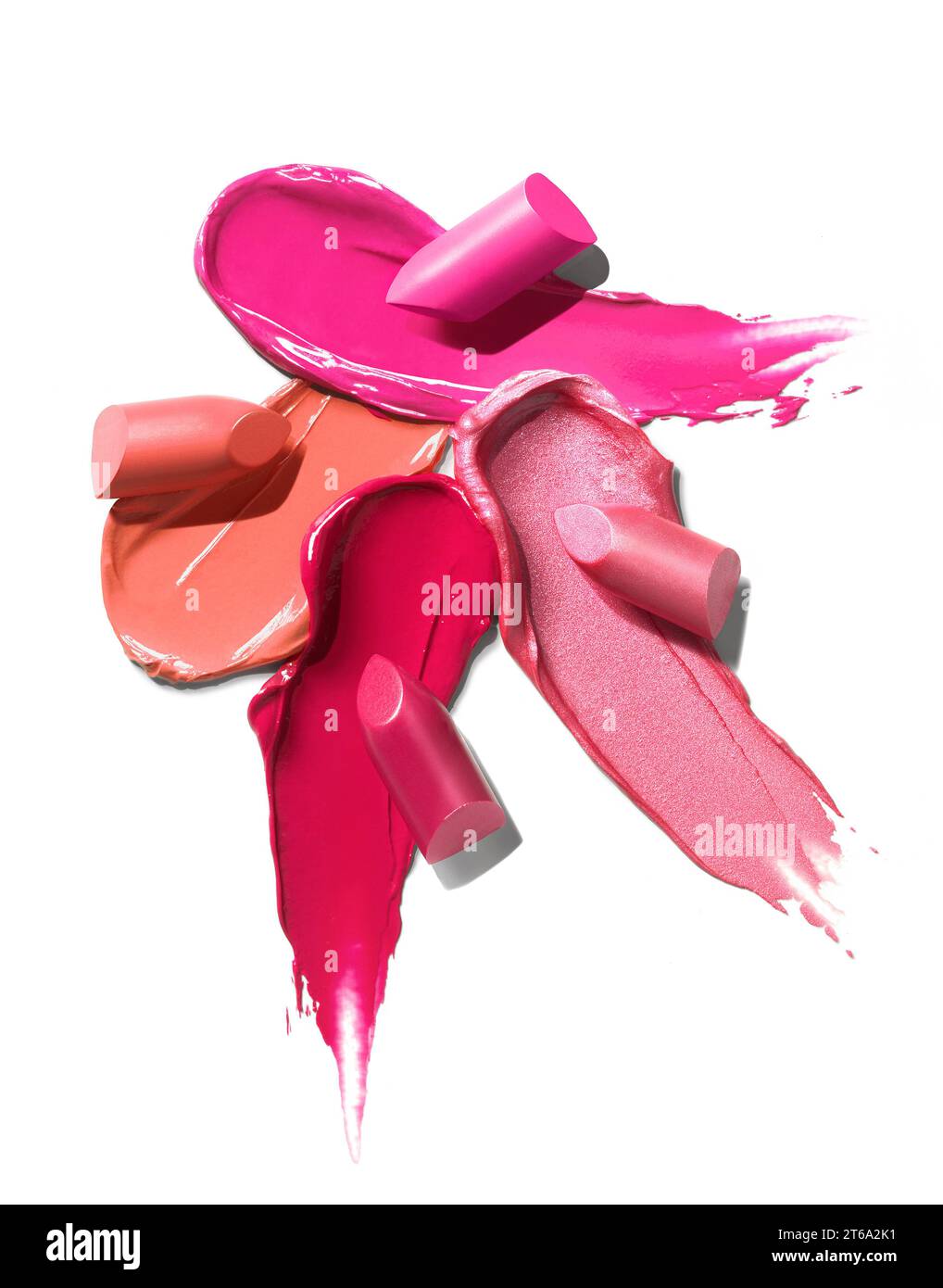 Red pink orange shimmering lipstick glossy texture strokes with ... Red pink orange shimmering lipstick glossy texture strokes with ...