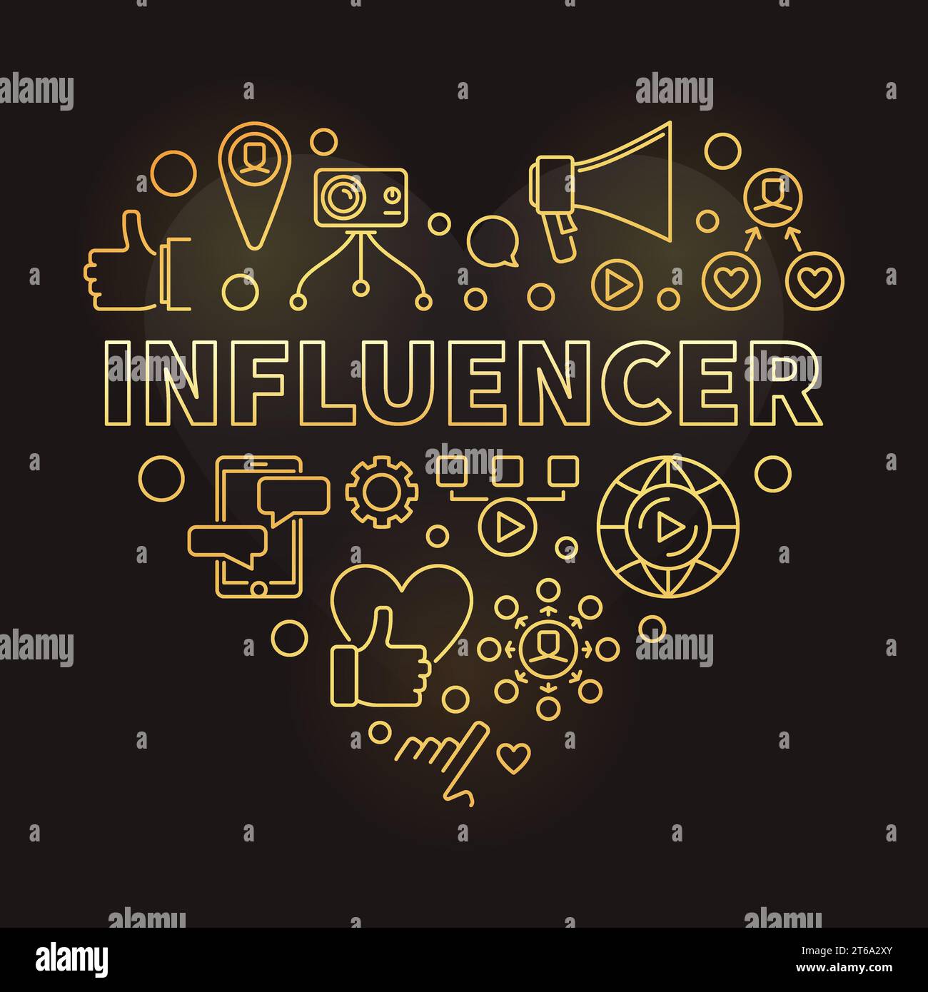 Influencer background Stock Vector Images - Alamy