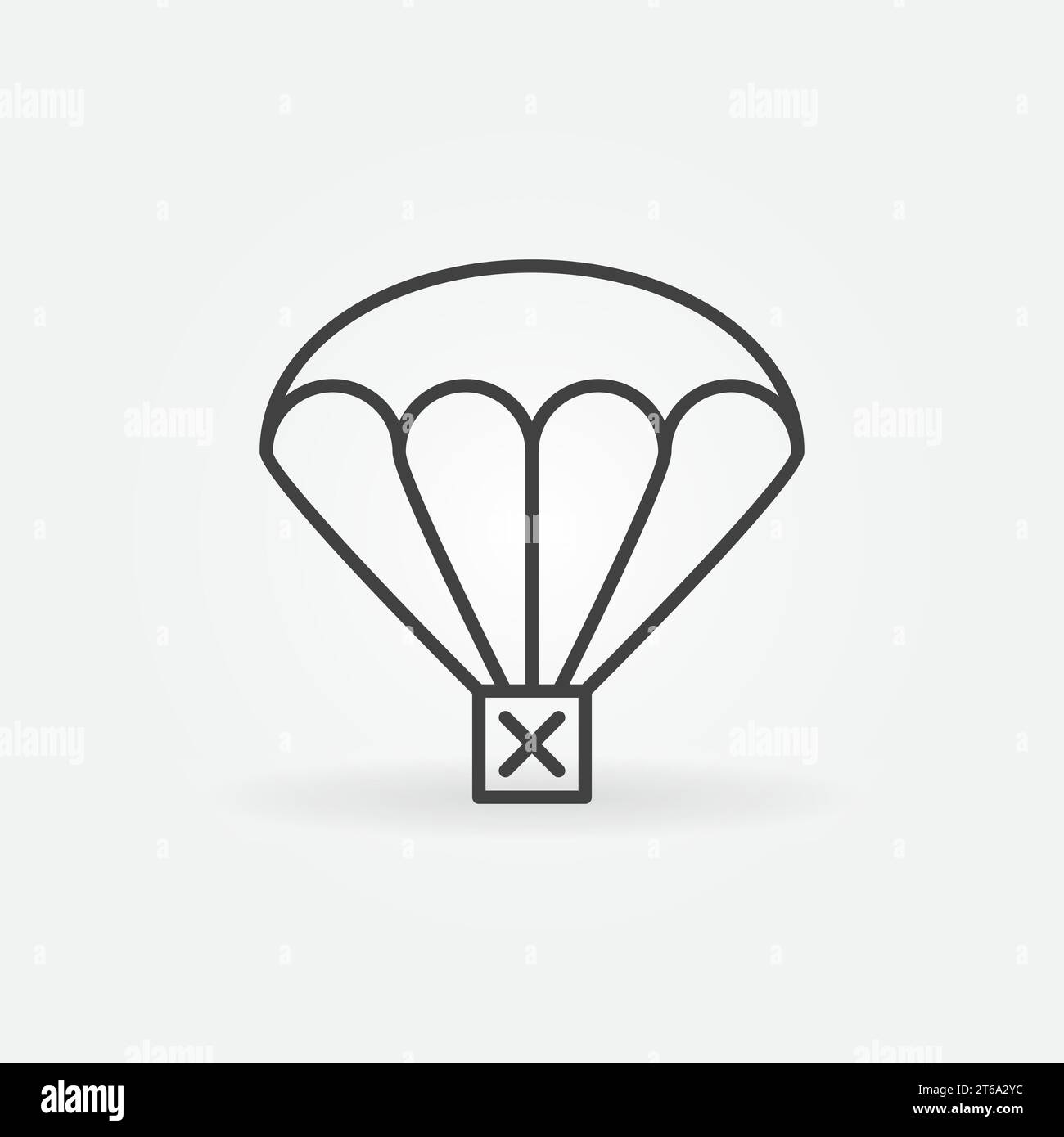 Airdrop vector thin line concept icon or design element Stock Vector ...