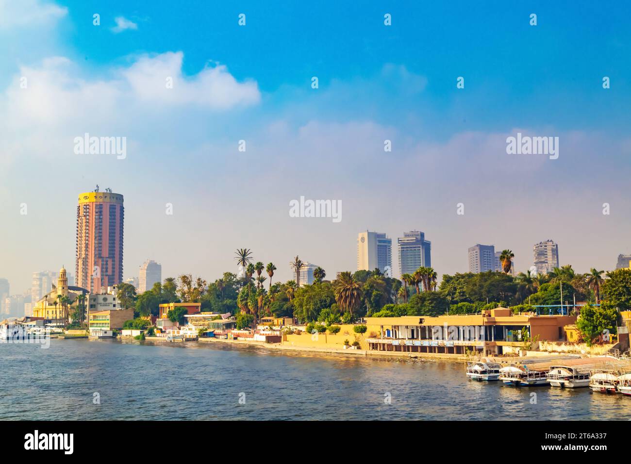Beautiful panorama of the city of cairo in egypt hi-res stock ...
