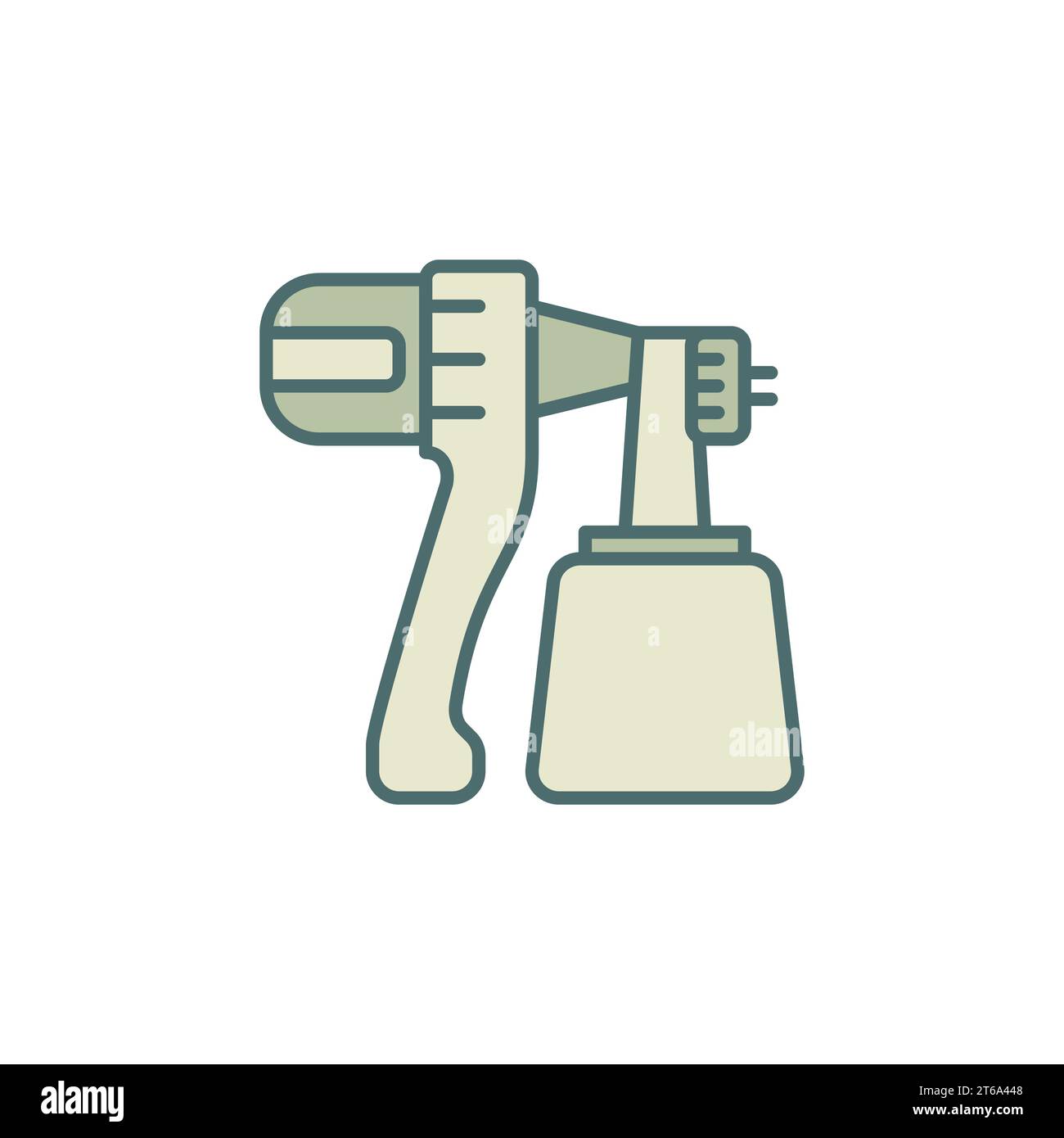 Paint Sprayer concept colored modern icon or design element on white ...