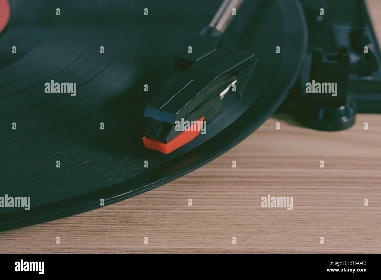 Classic vinyl record player closeup. Retro style Stock Photo - Alamy