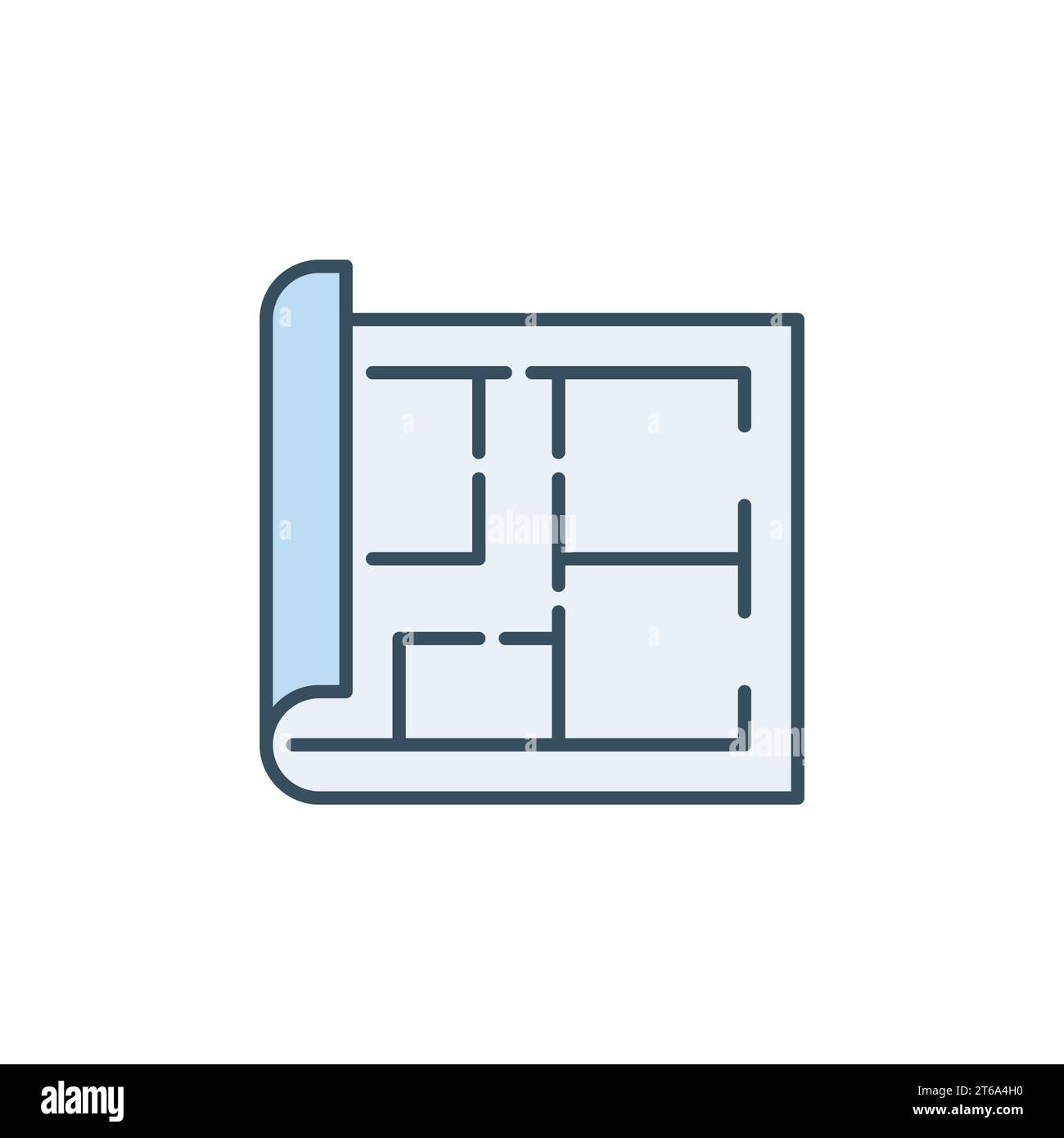 House Plan vector concept colored icon or symbol Stock Vector Image ...