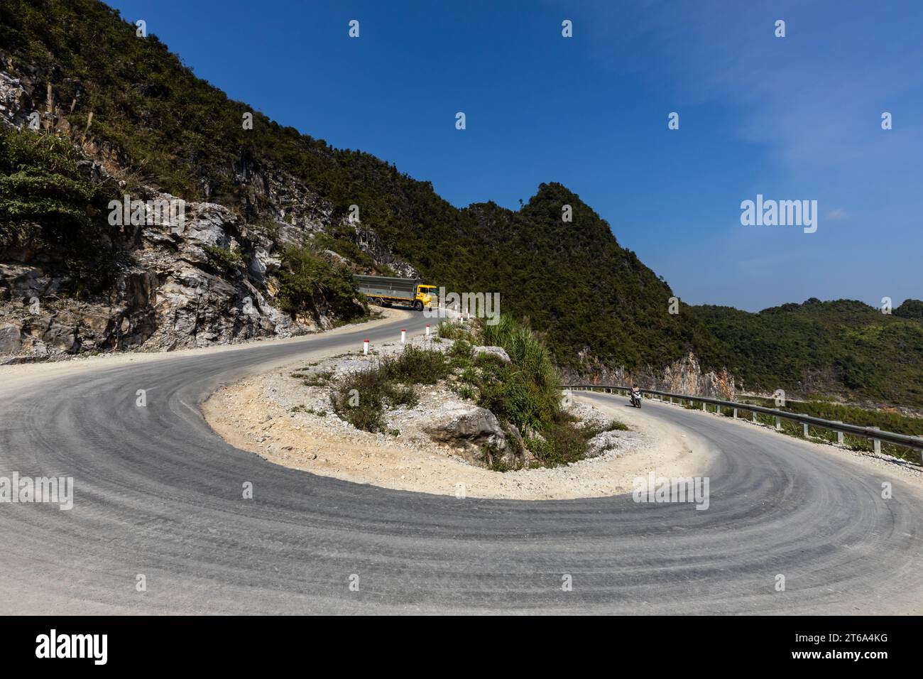 Villages and Farms at the Ha Giang Loop in North Vietnam Stock Photo ...