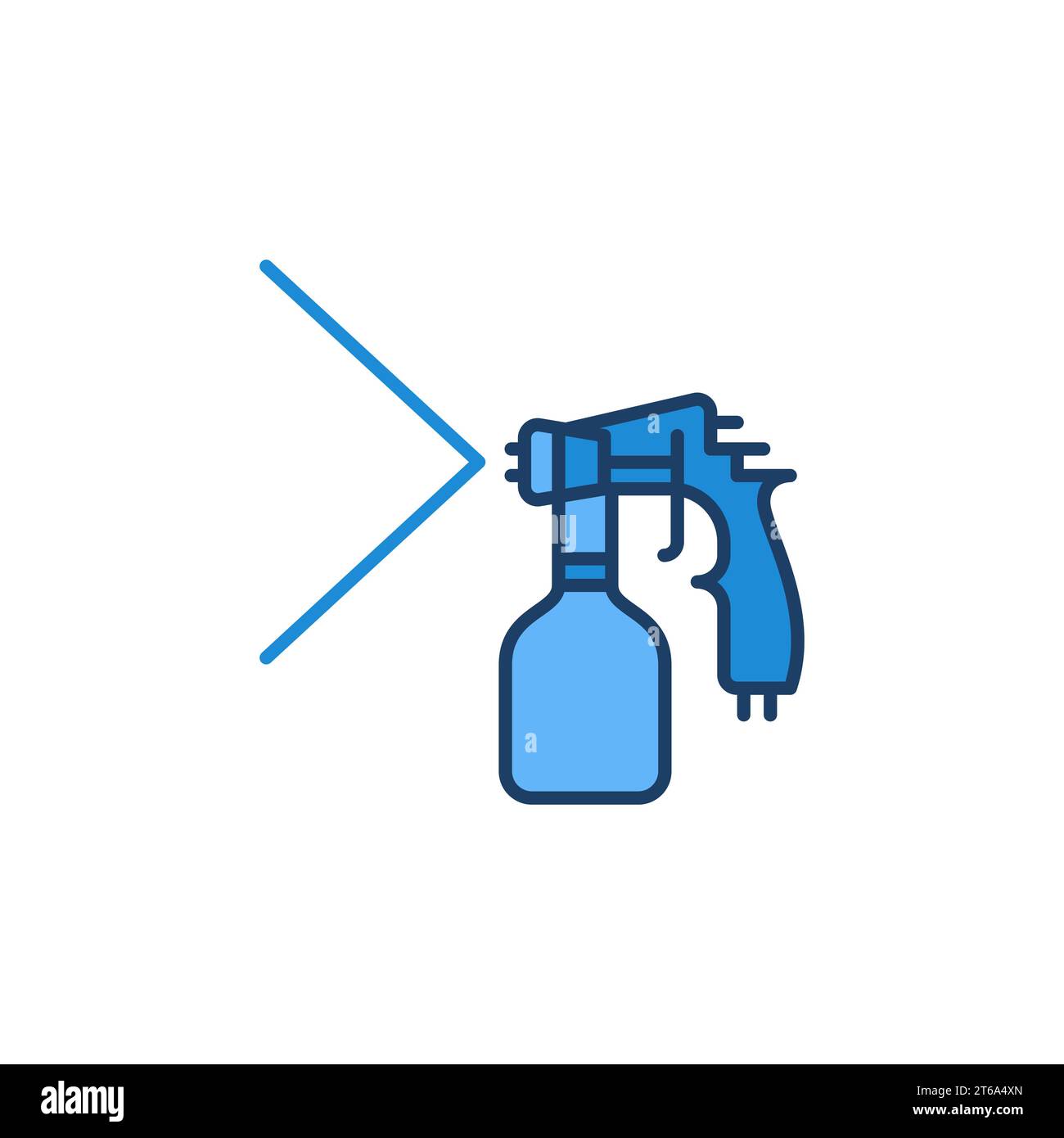 Paint Sprayer vector concept blue icon or logo element Stock Vector ...