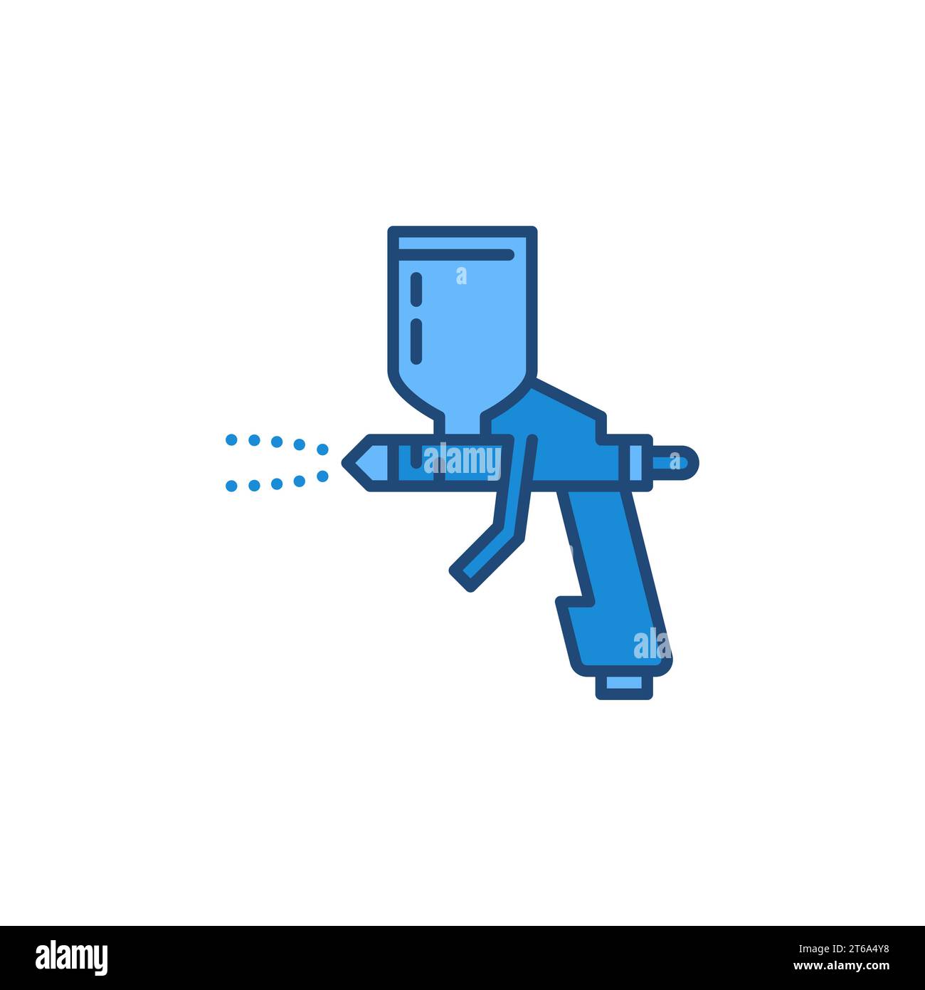 Spray Paint Gun vector concept colored modern icon or logo element ...