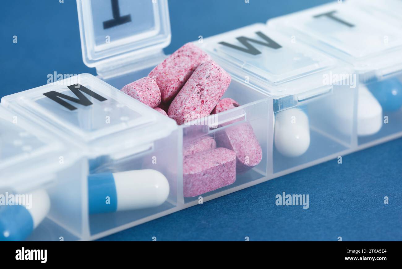 Perscription box of capsules hi-res stock photography and images - Alamy