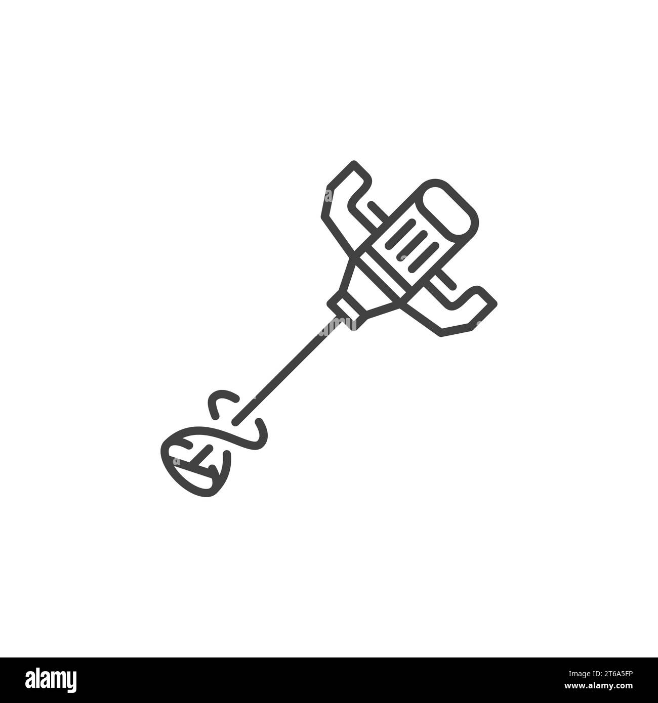 Concrete cement mixture isolated Stock Vector Images - Alamy