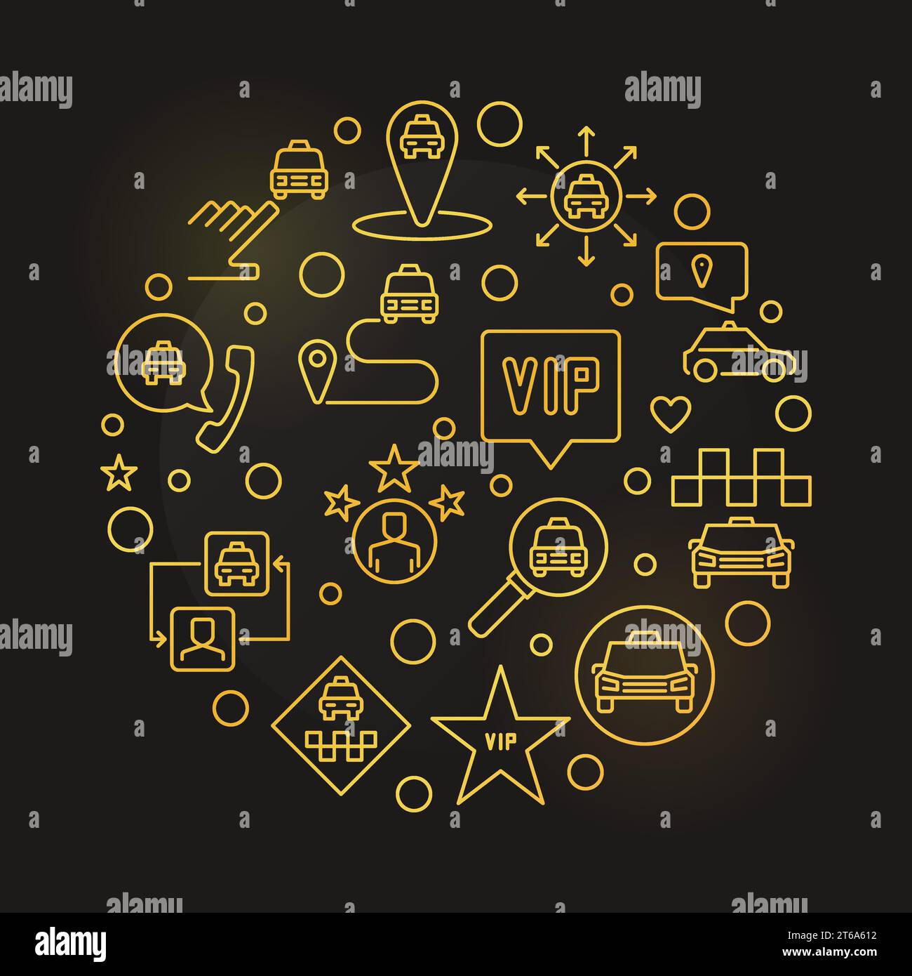 Elite taxi Stock Vector Images - Alamy