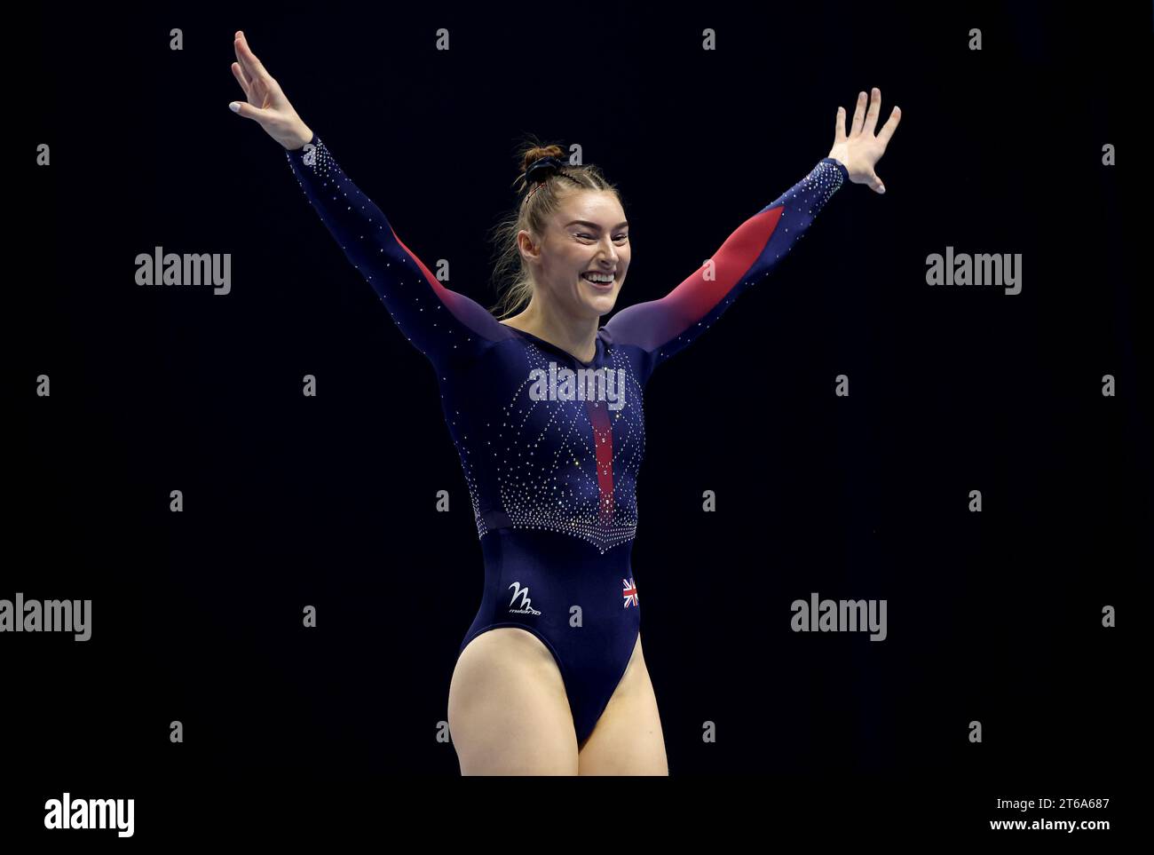 Great Britain's Isabelle Longhurst competes in the Women's Trampoline ...
