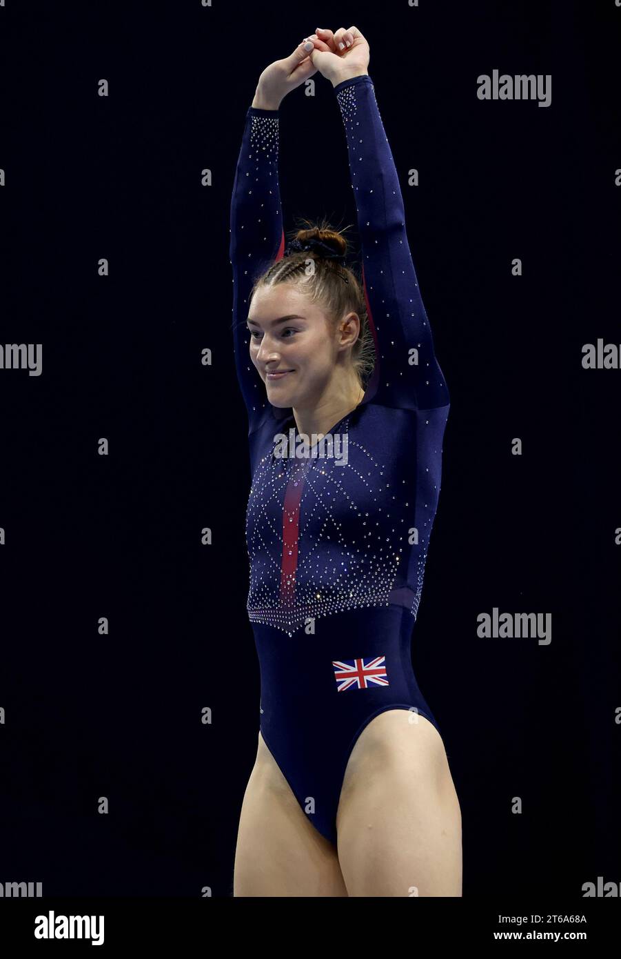 Great Britain's Isabelle Longhurst competes in the Women's Trampoline ...