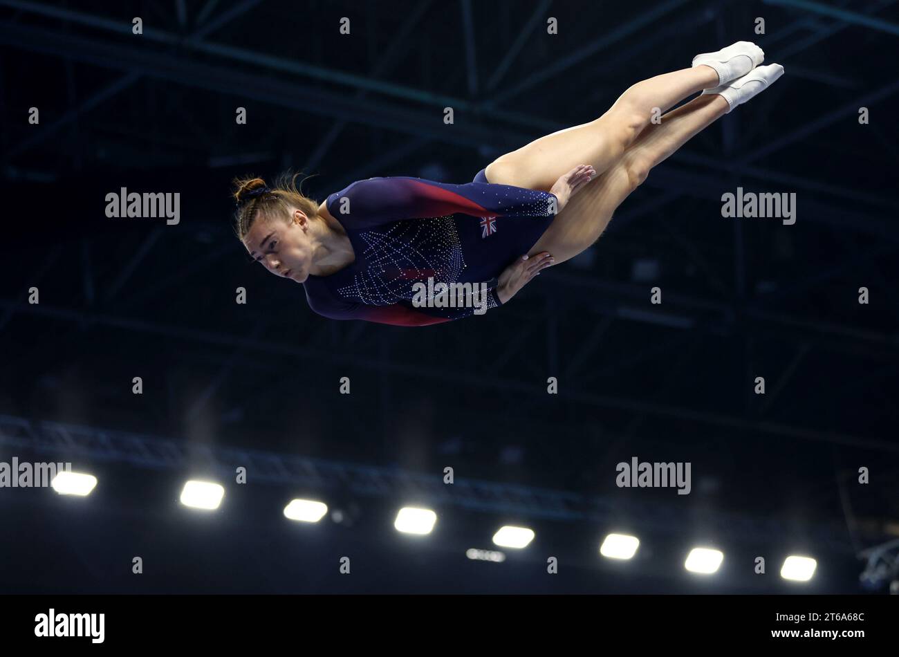 Great Britain's Isabelle Longhurst competes in the Women's Trampoline ...