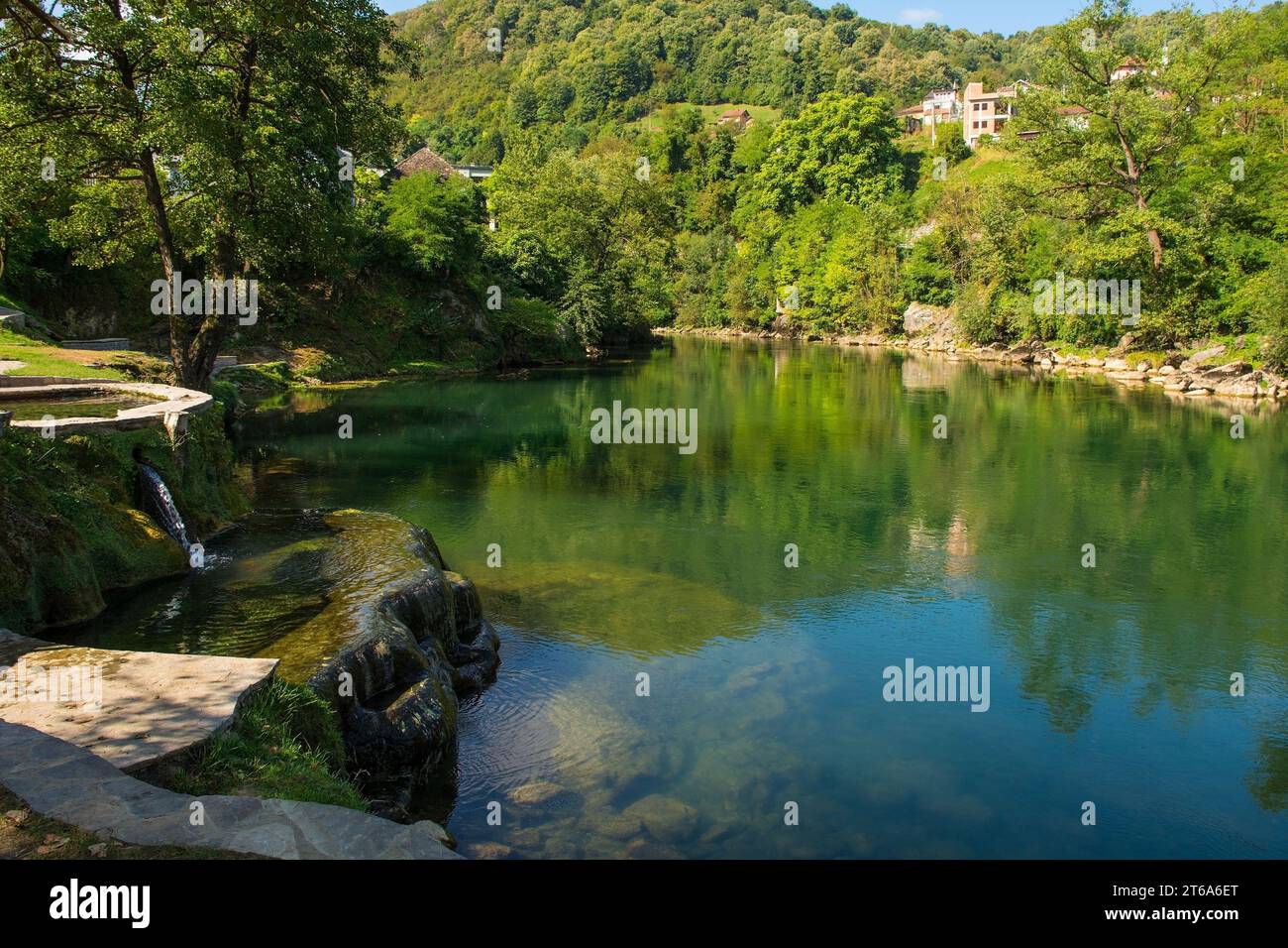 Vrucica Hot Springs on the Vrbas River as it flows through Srpske ... Vrucica Hot Springs on the Vrbas River as it flows through Srpske ...