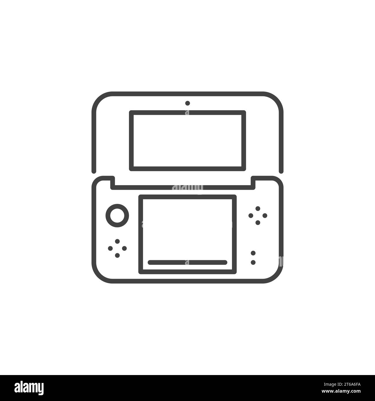 Handheld Game Console outline vector icon or symbol Stock Vector Image ...