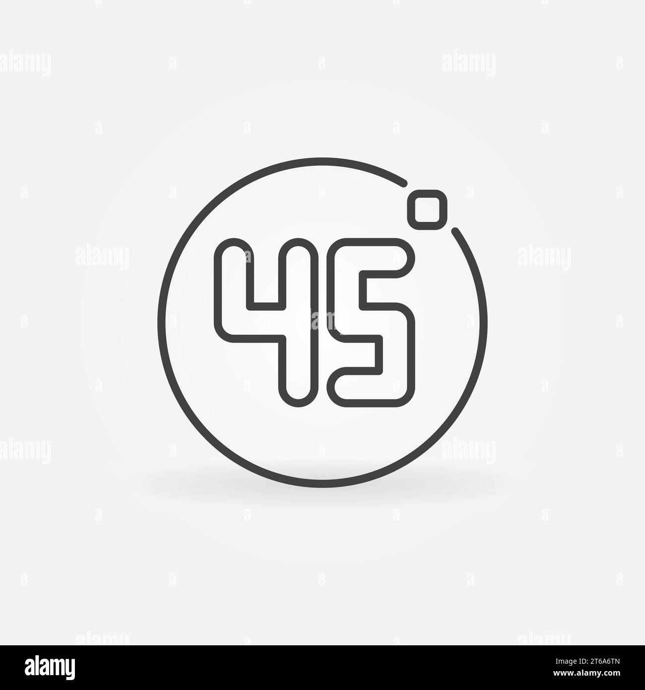 45 degree angle icon vector vectors hi-res stock photography and images ...