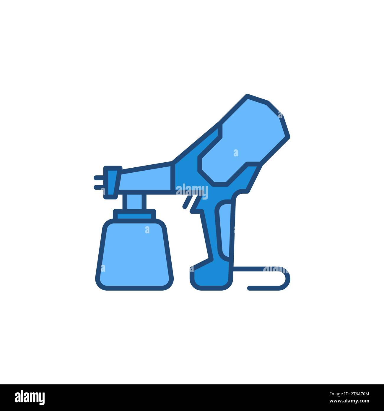 Electric Handheld Airless Sprayer vector concept colored icon or symbol ...