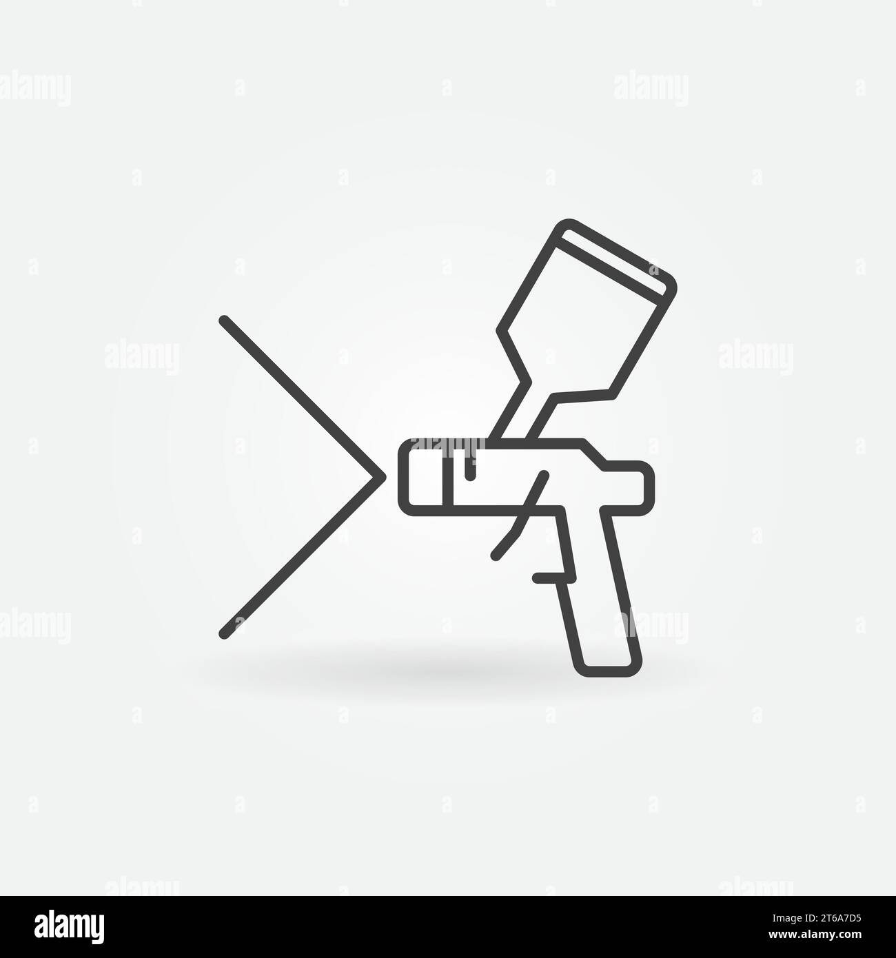 Spray Paint Gun vector thin line concept icon or design element Stock ...