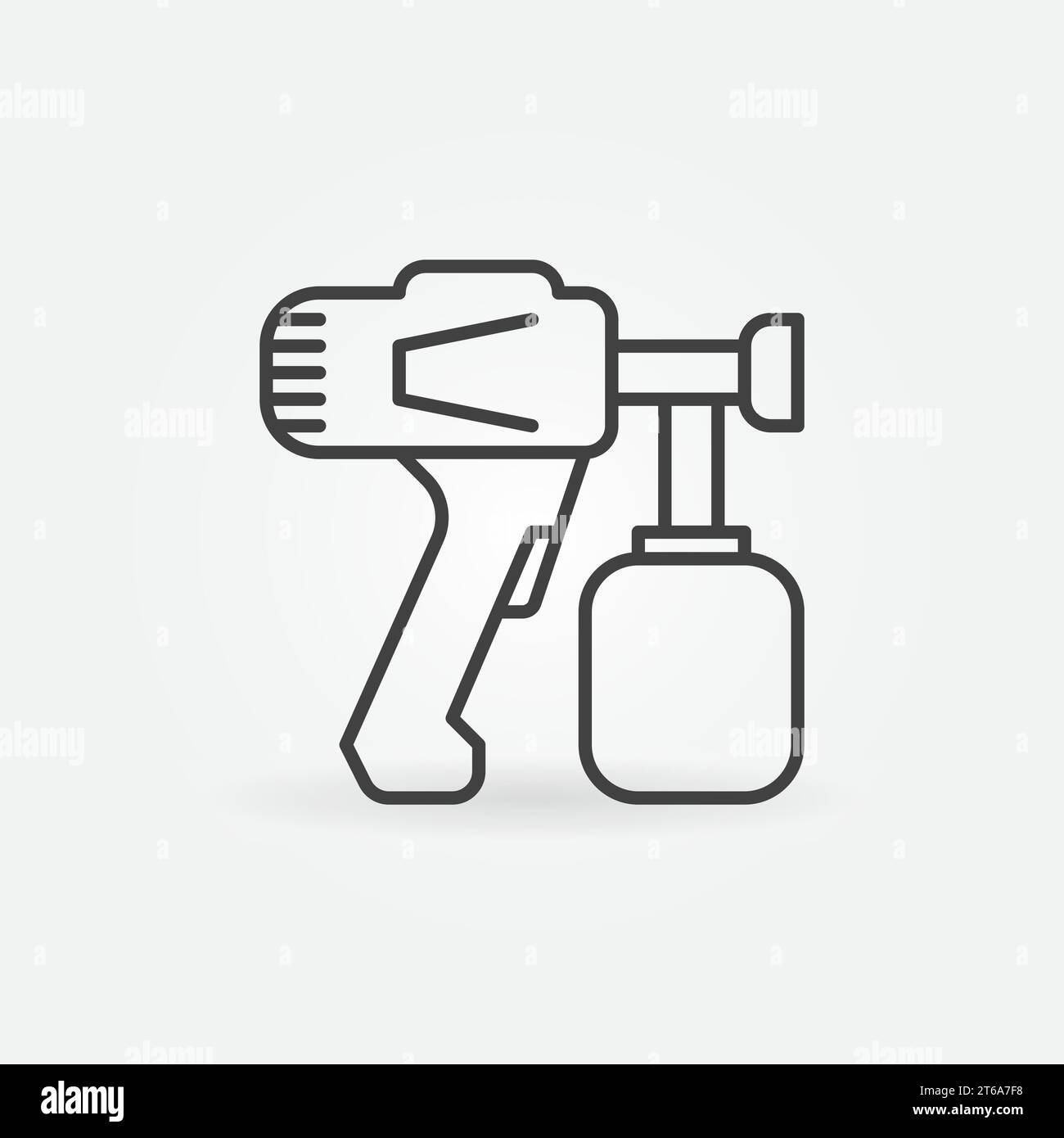 Paint Sprayer vector concept icon or symbol in thin line style Stock ...
