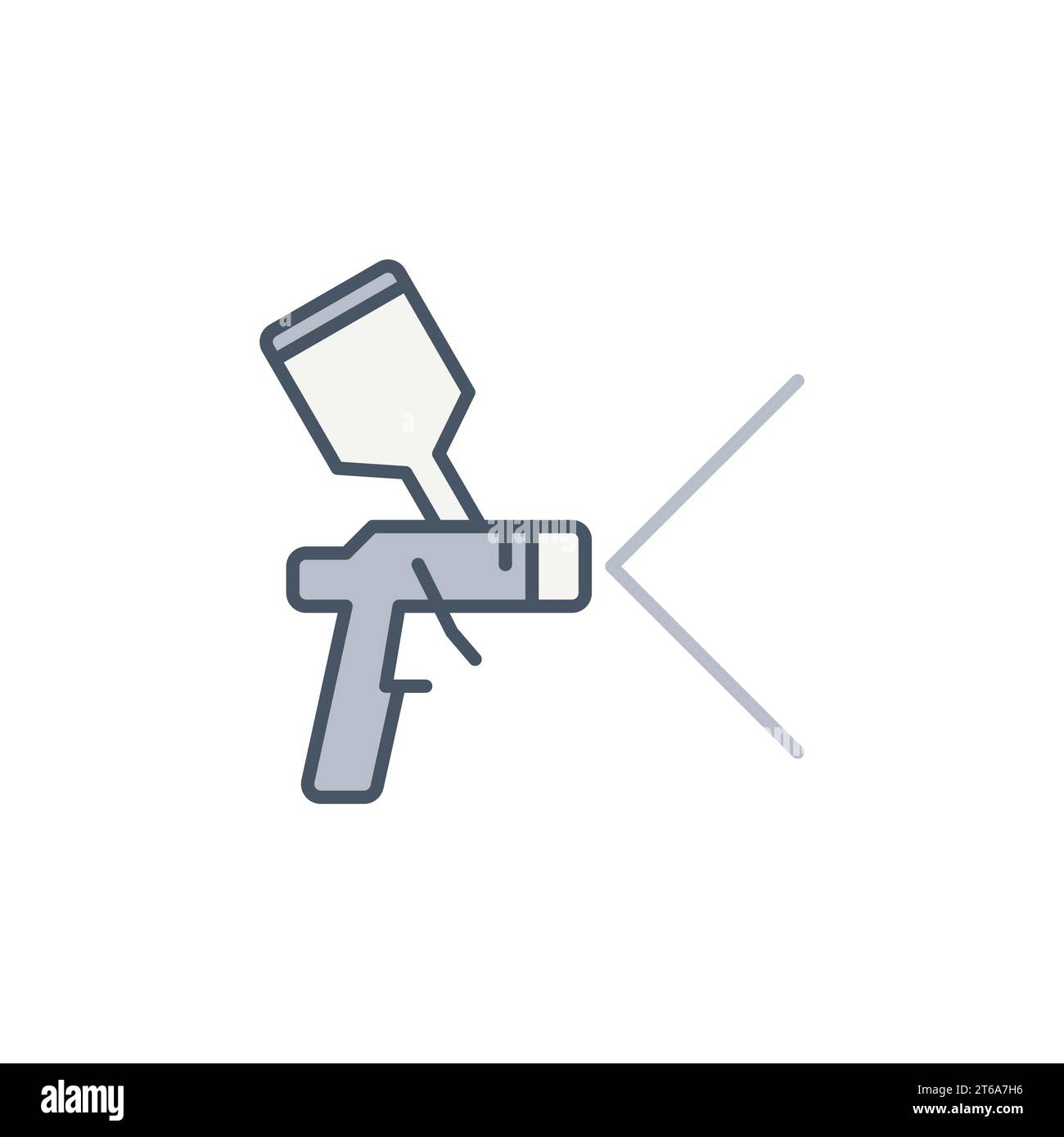 Vector Spray Paint Gun concept colored icon or symbol Stock Vector ...