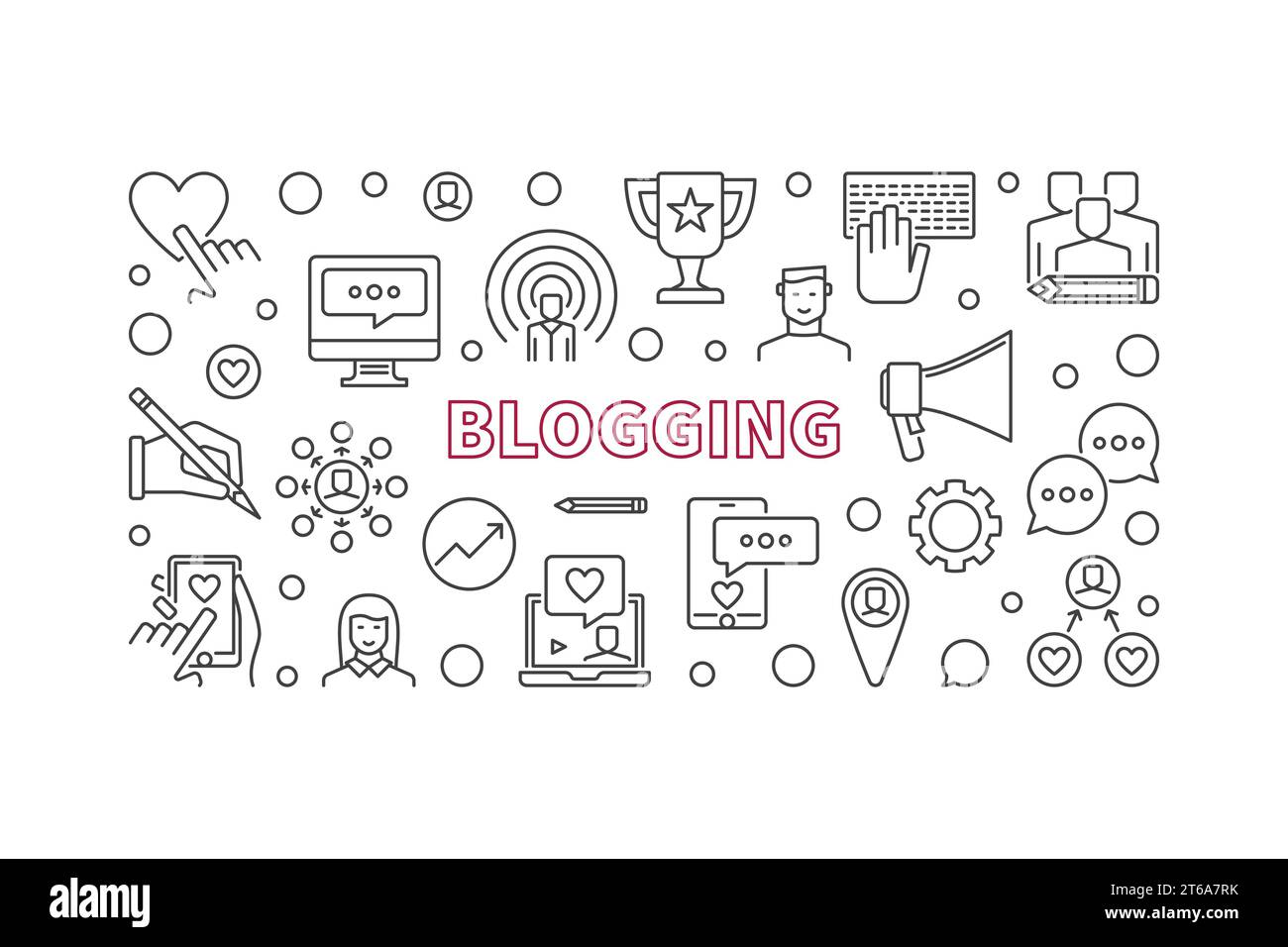 Content writer vector horizontal hi-res stock photography and images ...