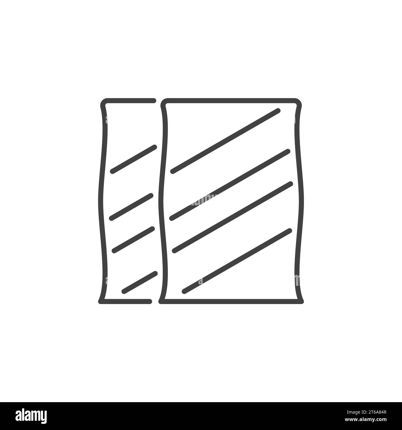 Bags of cement vector concept icon or sign in outline style Stock ...