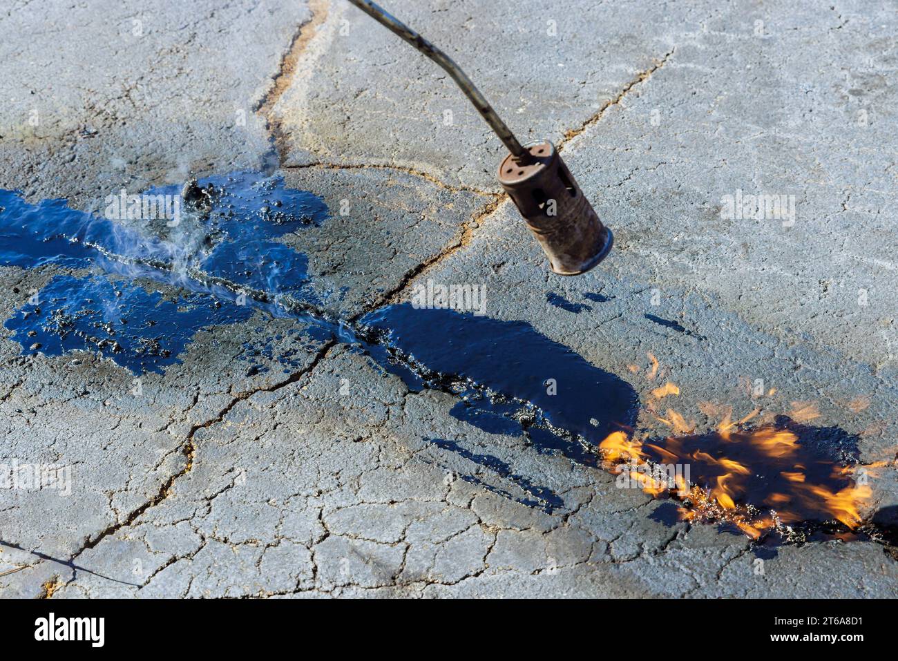 Patcher performs coating, sealing, emulsion application while restoring ...