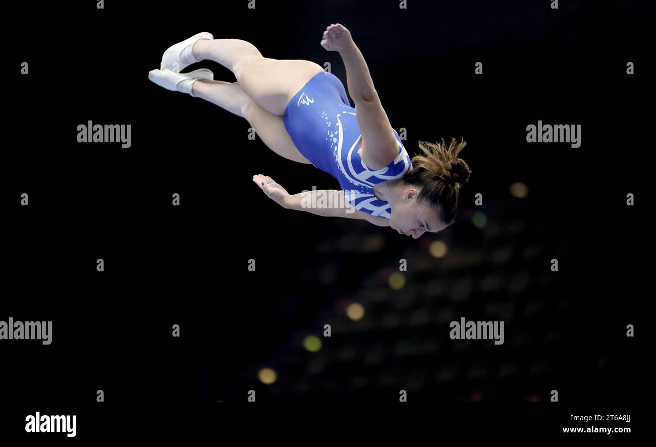 Greece's Lila Kasapoglou competes in the Women's Trampoline ...