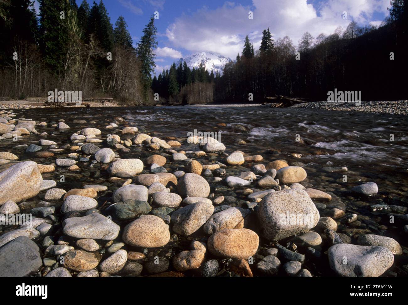 Mt Shuksan from North Fork Nooksack River, Mt Baker Scenic Byway, Mt ...