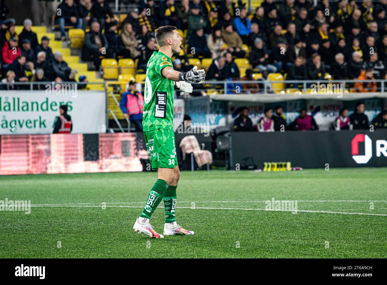 Boraas, Sweden. 23rd, October 2023. Goalkeeper Hakon Valdimarsson (30 ...