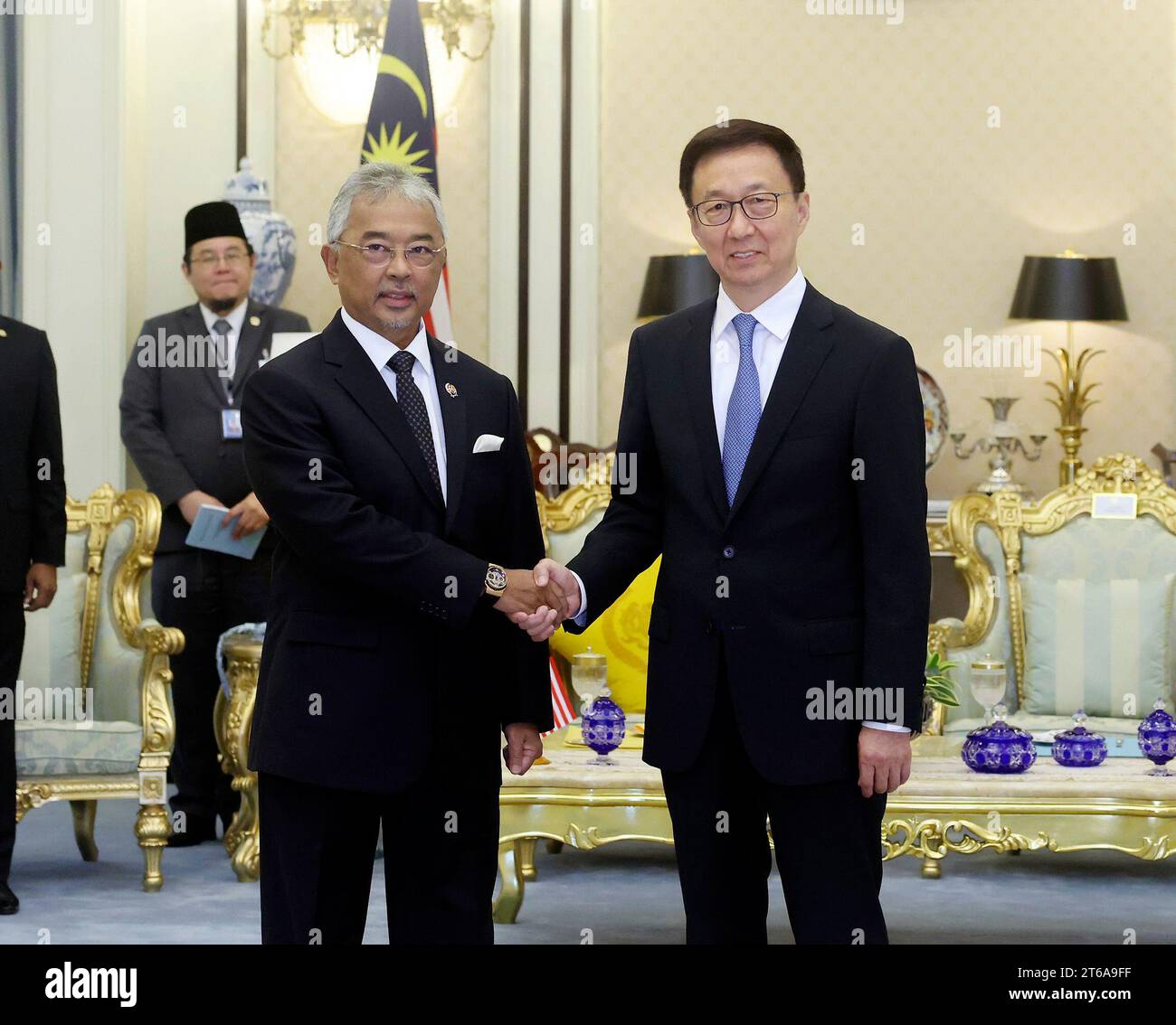 Kuala Lumpur, Malaysia. 9th Nov, 2023. Chinese Vice President Han Zheng ...