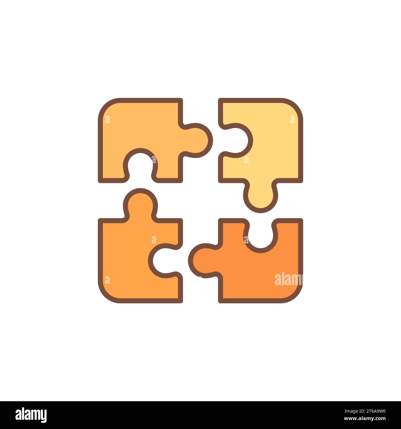 Complete jigsaw puzzles Stock Vector Images - Alamy