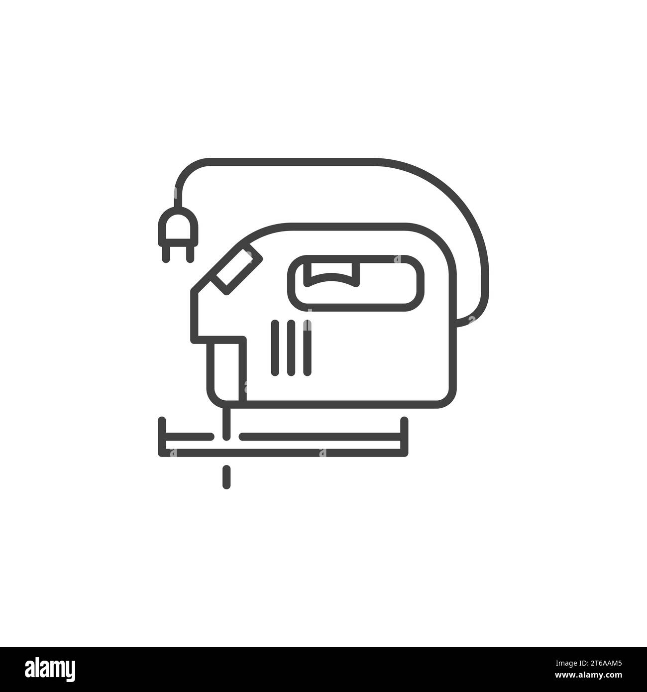 Jig Saw outline vector icon. Jigsaw concept symbol on white background ...